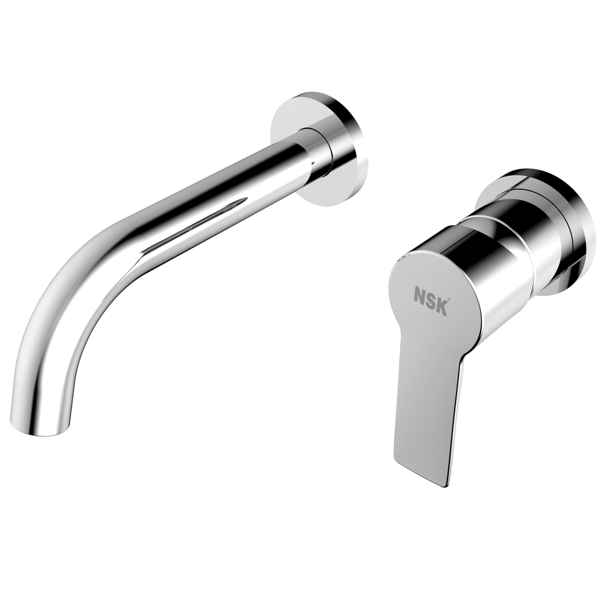 Built-In Wash Basin Mixer - Round Chrome - NSK Bath& Kitchen