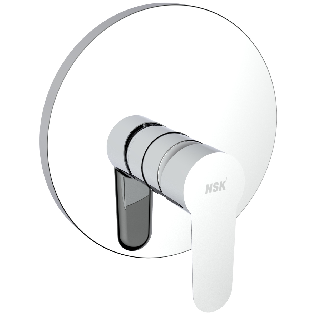 Built - In Shower Mixer Round Chrome - NSK Bath& Kitchen